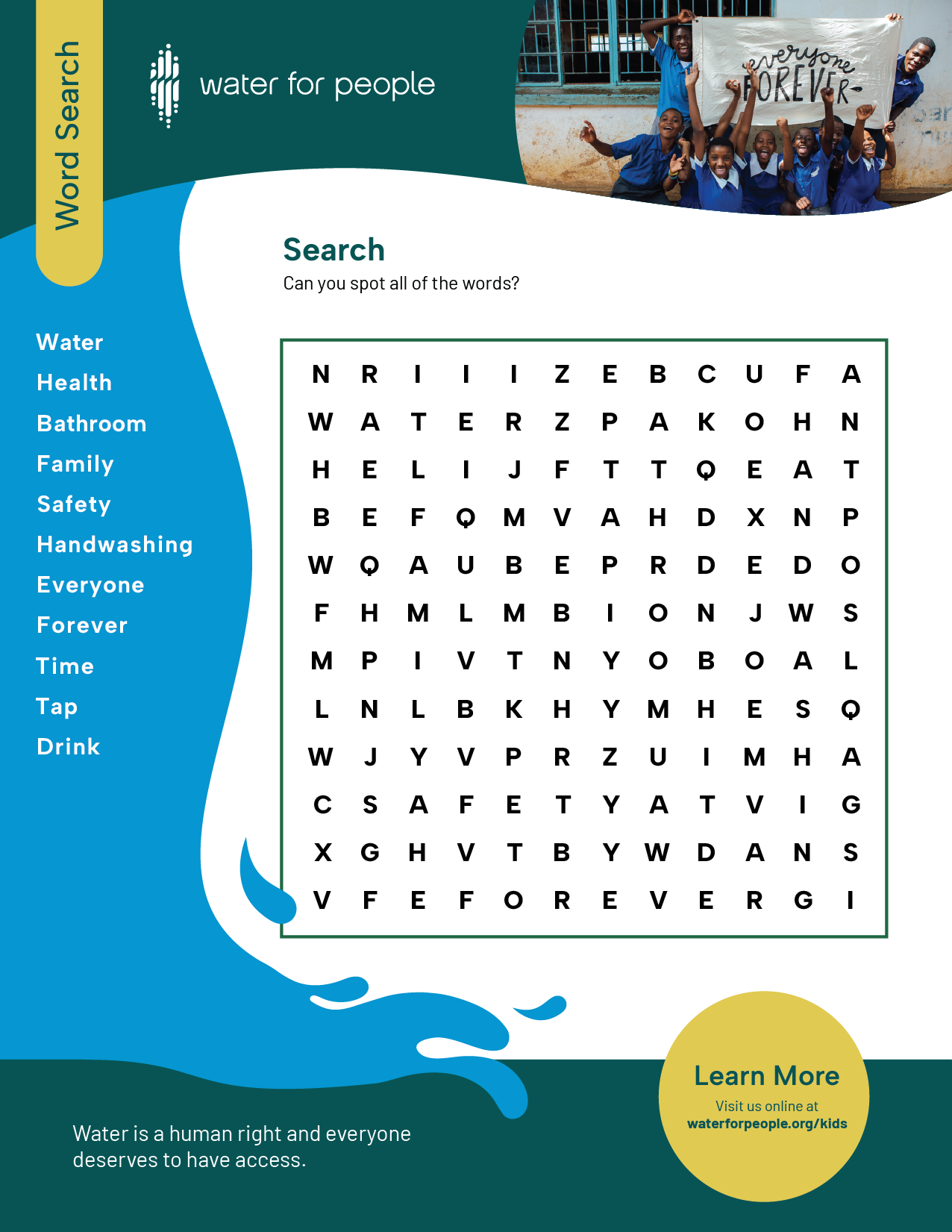 Resources for Kids | Water For People